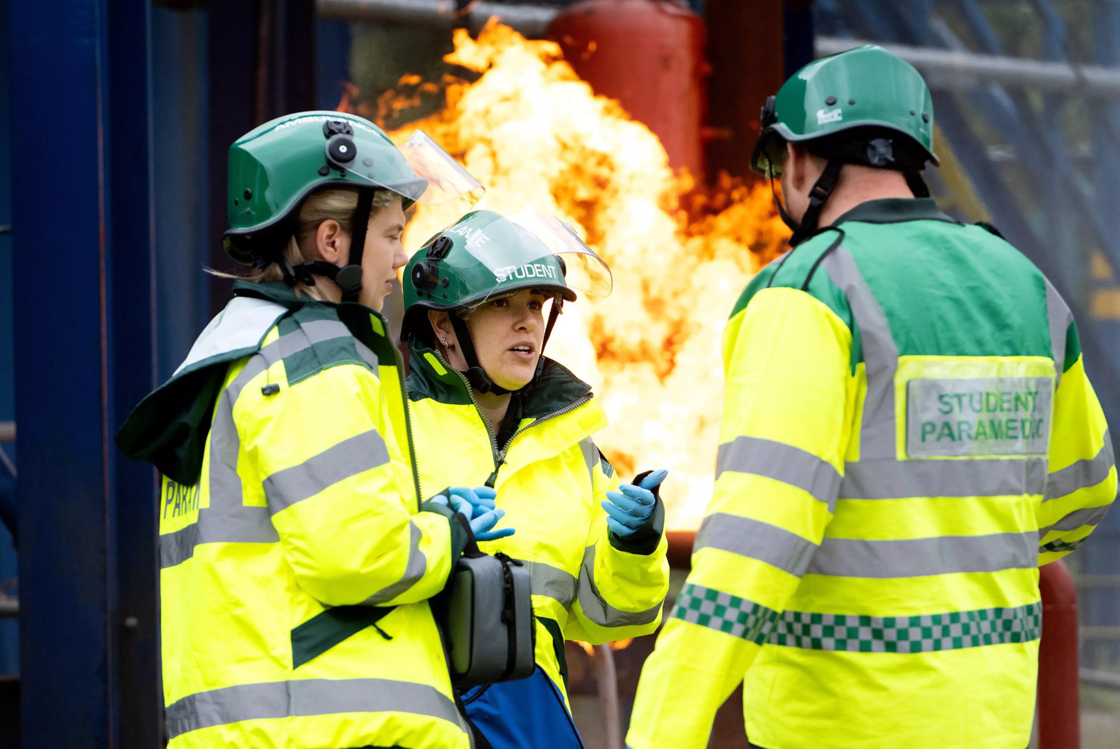 Paramedic students put to the test in explosive emergency scenarios